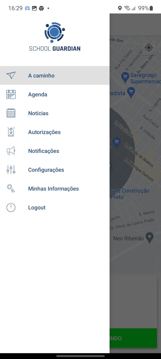 School Guardian - Funcionalidades do app – Conexia